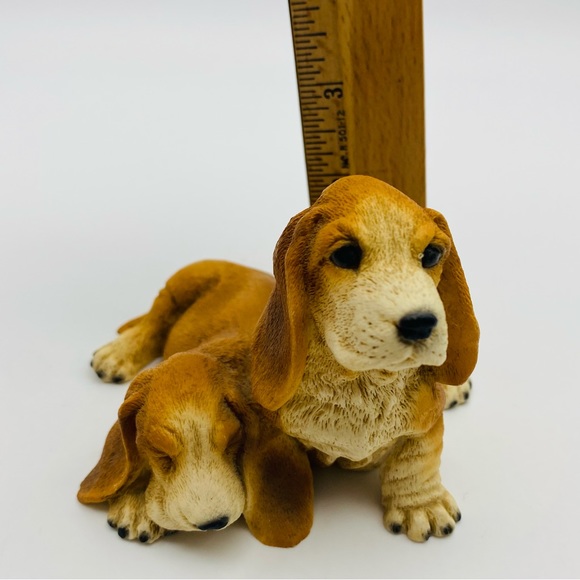 castanga | Art | Vintage 989 Bassett Hound Dogs Figurine Original By ...